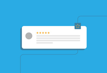 Simple review comment template Royalty Free Vector Image