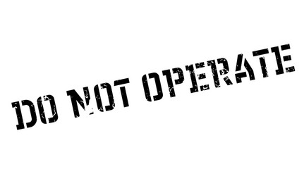 Do not operate rubber stamp Royalty Free Vector Image