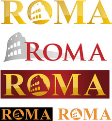 Logo for rome Royalty Free Vector Image - VectorStock
