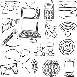Communication Sketch Vector Images (over 52,000)
