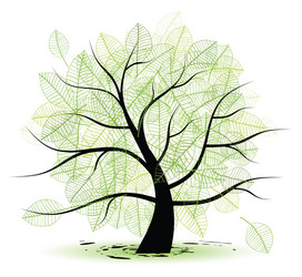 Art tree beautiful Royalty Free Vector Image - VectorStock