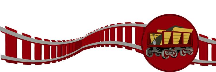 Vintage coal cart train coal car Royalty Free Vector Image