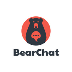 Logo chat cat mascot cartoon style Royalty Free Vector Image