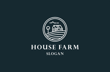 House farm Royalty Free Vector Image - VectorStock