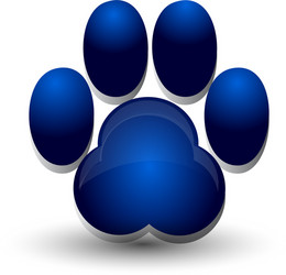 Blue Dog Paw Vector Images (over 6,300)