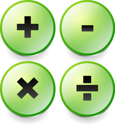 Math mathematics symbol calculation calculator Vector Image