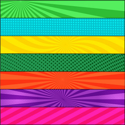 Comic book pages set Royalty Free Vector Image