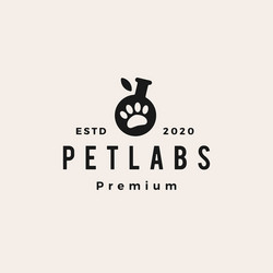 Pet paw clinic health logo icon Royalty Free Vector Image