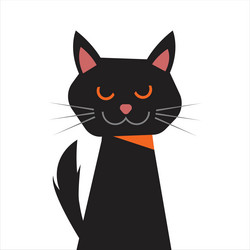 Spooky cat Royalty Free Vector Image - VectorStock