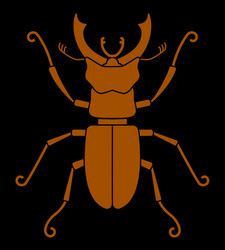 Stag beetle Royalty Free Vector Image - VectorStock