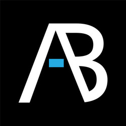 Ab logo design png hd Royalty Free Vector Image