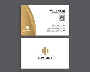 Golden business card Royalty Free Vector Image