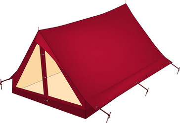 Red tent Royalty Free Vector Image - VectorStock