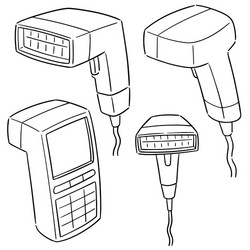 Set barcode reader Royalty Free Vector Image - VectorStock