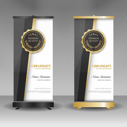 Stand backdrop display business exhibition Vector Image