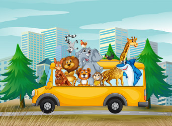 Giraffe on the Bus Vector Images (over 120)