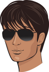 Face man Royalty Free Vector Image - VectorStock