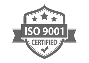 Iso 22000 the logo of standardization Royalty Free Vector