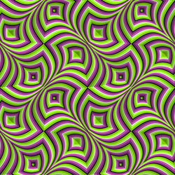Optical illusion seamless pattern moving visual Vector Image