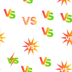 Vs abbreviation versus seamless pattern Royalty Free Vector