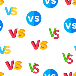 Vs abbreviation versus seamless pattern Royalty Free Vector
