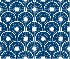 Repeating japanese wave pattern Royalty Free Vector Image