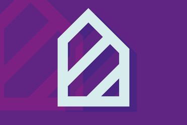 Square rhombus logo abstract design linear outline