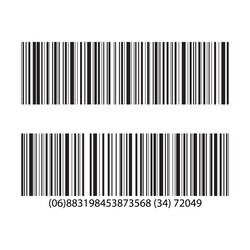 Shipping barcode label sticker template Royalty Free Vector