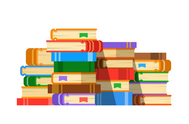 Cartoon Stack of Books Vector Images (over 7,600)