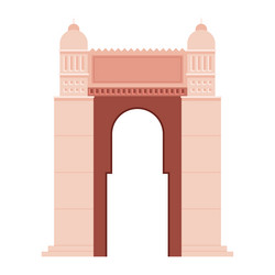 India gate landmark Royalty Free Vector Image - VectorStock