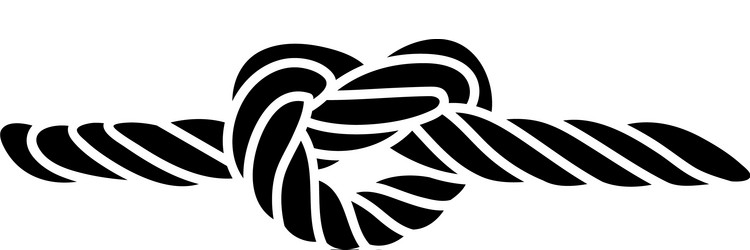 Rope knot Royalty Free Vector Image - VectorStock