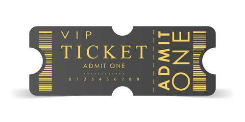 Vip modern elegant ticket card template Royalty Free Vector