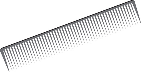 Comb simple clip art Royalty Free Vector Image