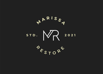 Letter m r logo design template Royalty Free Vector Image