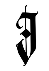 Gothic Letter J Vector Images (80)