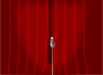 Open mic night live show background Royalty Free Vector