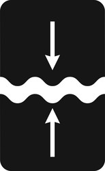 Icons cut join symbol separation gluing object Vector Image