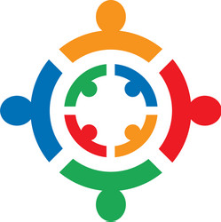 Community care symbol Royalty Free Vector Image