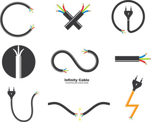 Electric cable icon design Royalty Free Vector Image