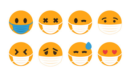 Face Mask Emoji Vector Images (over 4,600)