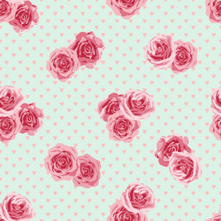 Beautiful roses seamless Royalty Free Vector Image