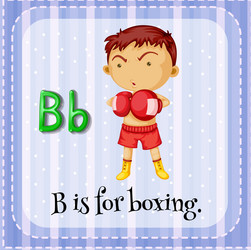 A letter b for bread Royalty Free Vector Image