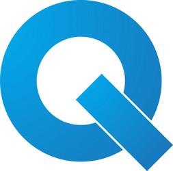 Q letter wave logo Royalty Free Vector Image - VectorStock