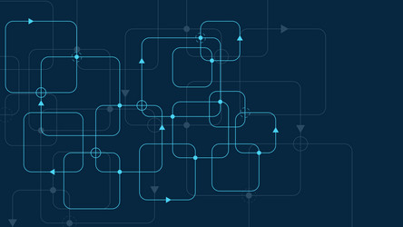 Abstract digital geometric digital connecting dots