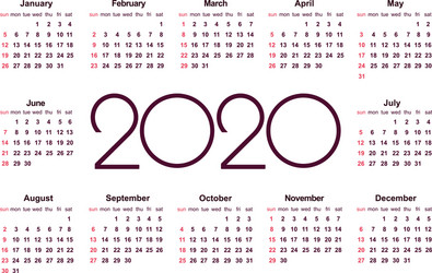 Calendar for 2022 Royalty Free Vector Image - VectorStock