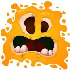 Cute funny crazy monster character halloween Vector Image