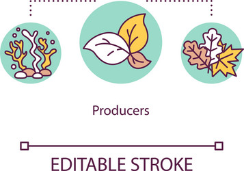 Producers concept icon biological food chain Vector Image