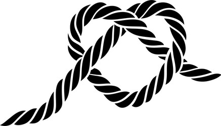 Rope knot Royalty Free Vector Image - VectorStock