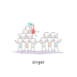 Singer Royalty Free Vector Image - VectorStock