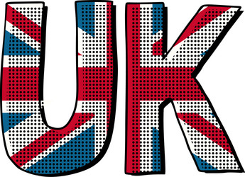 Word english on white background with england Vector Image